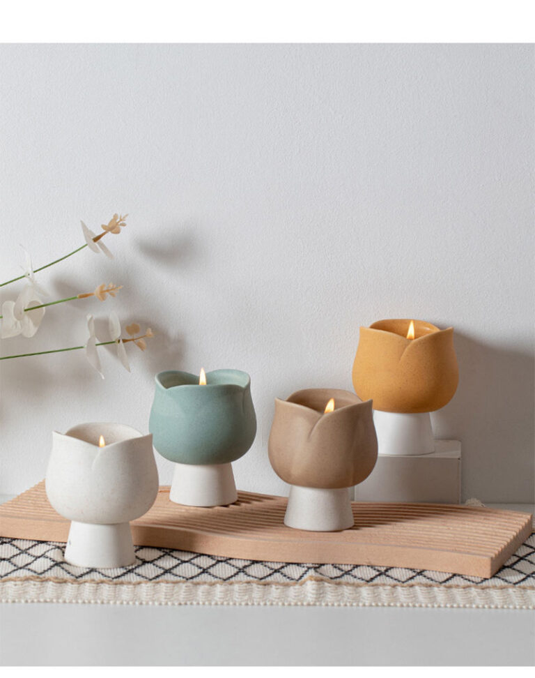 Luxury Innovative Ceramic Candle Jars with Custom Logo